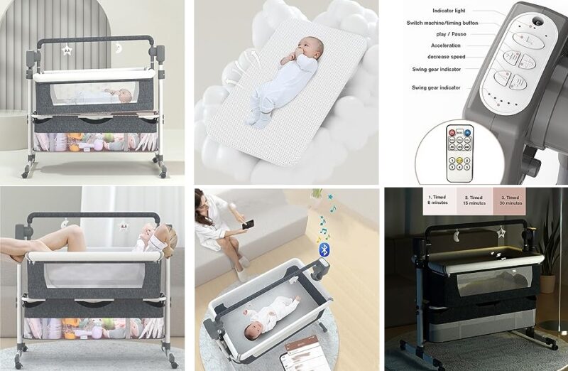 Buy Baby Electric Crib Attached To Bed For Sale