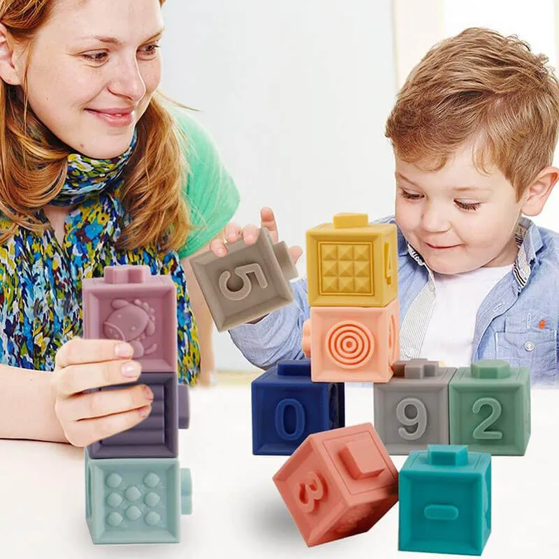 Building Block Baby Shower Wooden Baby Blocks Babyshower Craft // DIY