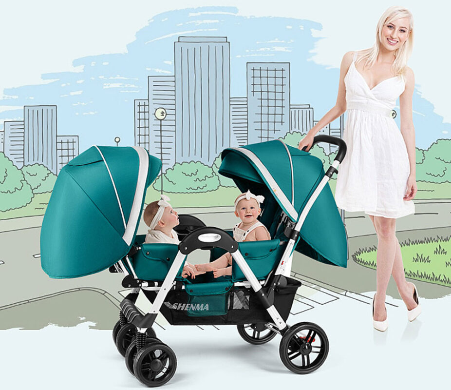 Twin Pram Double Stroller