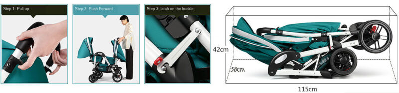 Twin Pram Double Stroller