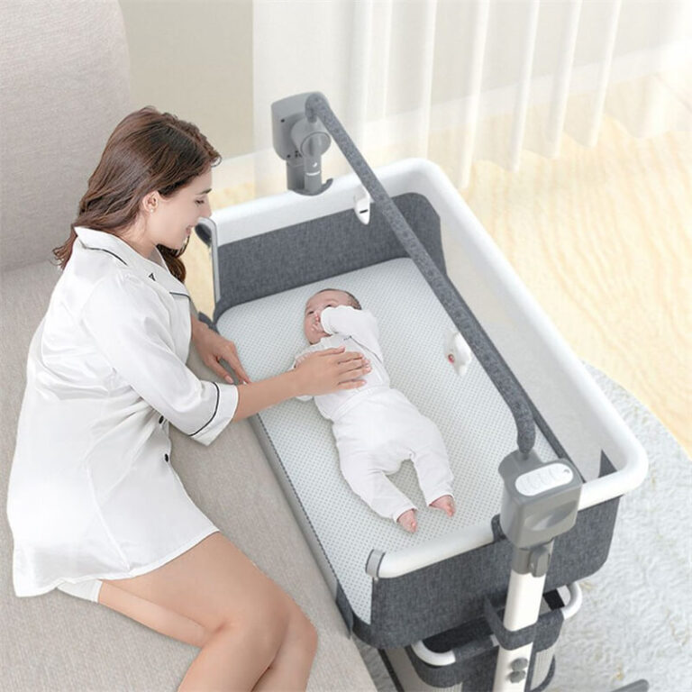 Buy Baby Electric Crib Attached To Bed For Sale